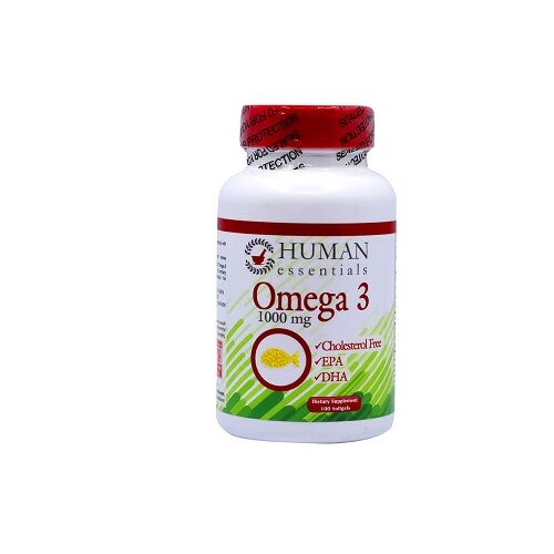 هيومان اسينشيالز أوميغا 3 1000مجم 100حبة الكويت Human Essentials Omega ...